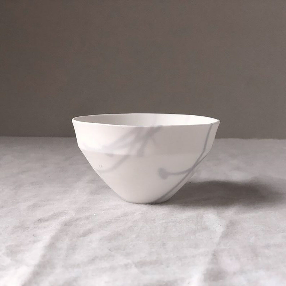 Blue Splatter Angular Vessel - Vigour and Skills